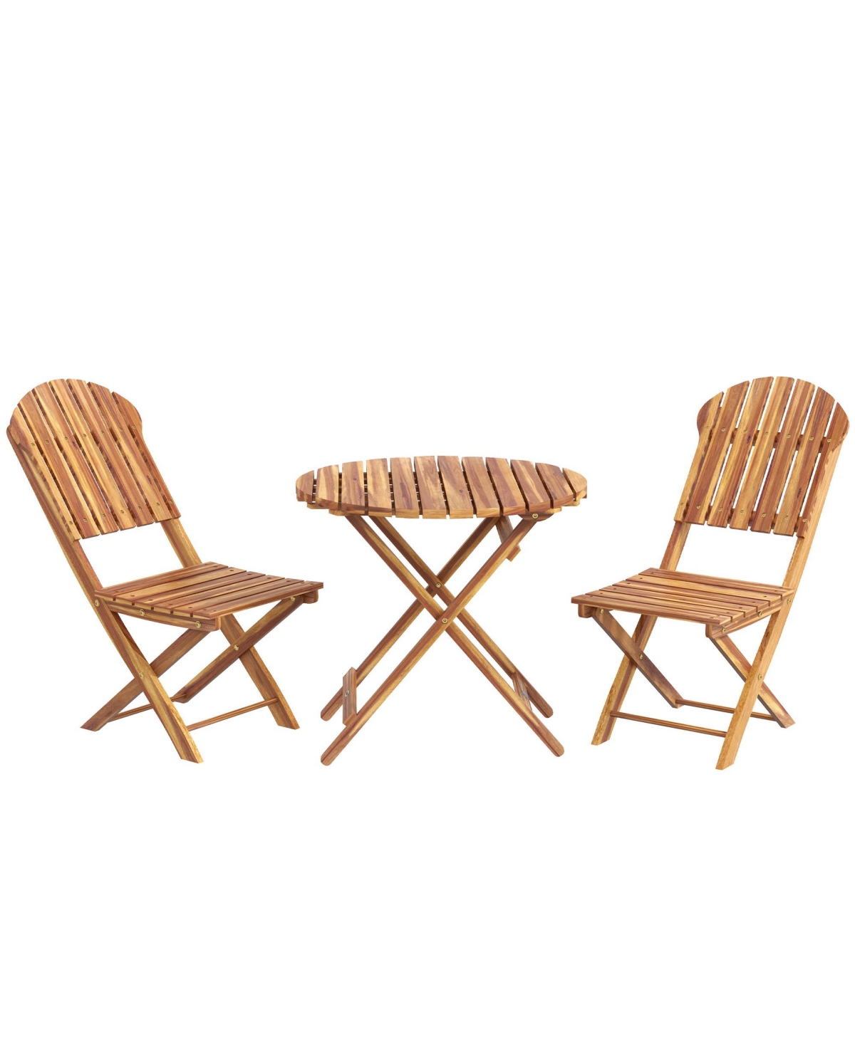 Click here for Outsunny 3-Piece Acacia Wood Bistro Set  Foldable... prices