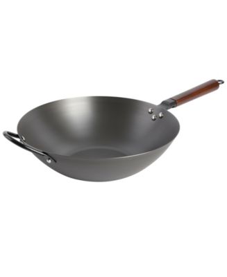 Babish 14-Inch Carbon Steel Flat Bottom Wok - Macy's