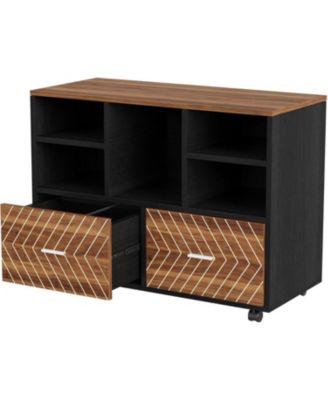 Tribesigns 2-Drawer Wood File Cabinet, Mobile Lateral Filing Cabinet for Letter Size Files - Macy's