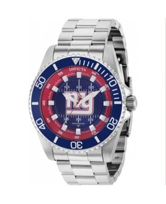 Invicta Men's 36933 NFL New York Giants Quartz 3 Hand Blue, White, Red ...