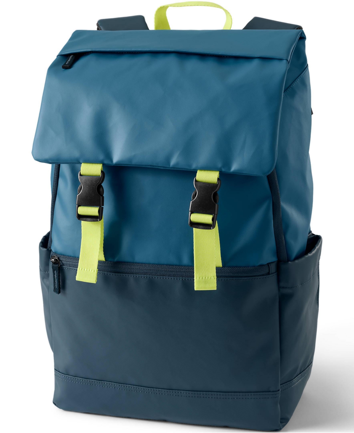 Click here for Lands End Kids Flap Front Backpack - Lunar blue co... prices