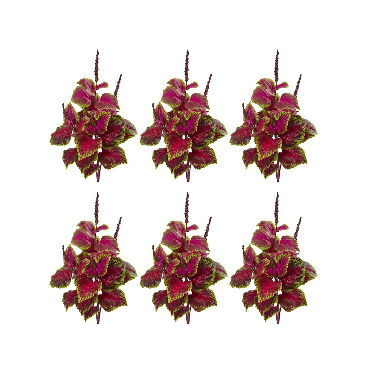 Click here for Slickblue Vibrant Artificial Coleus Bush Plant Rea... prices