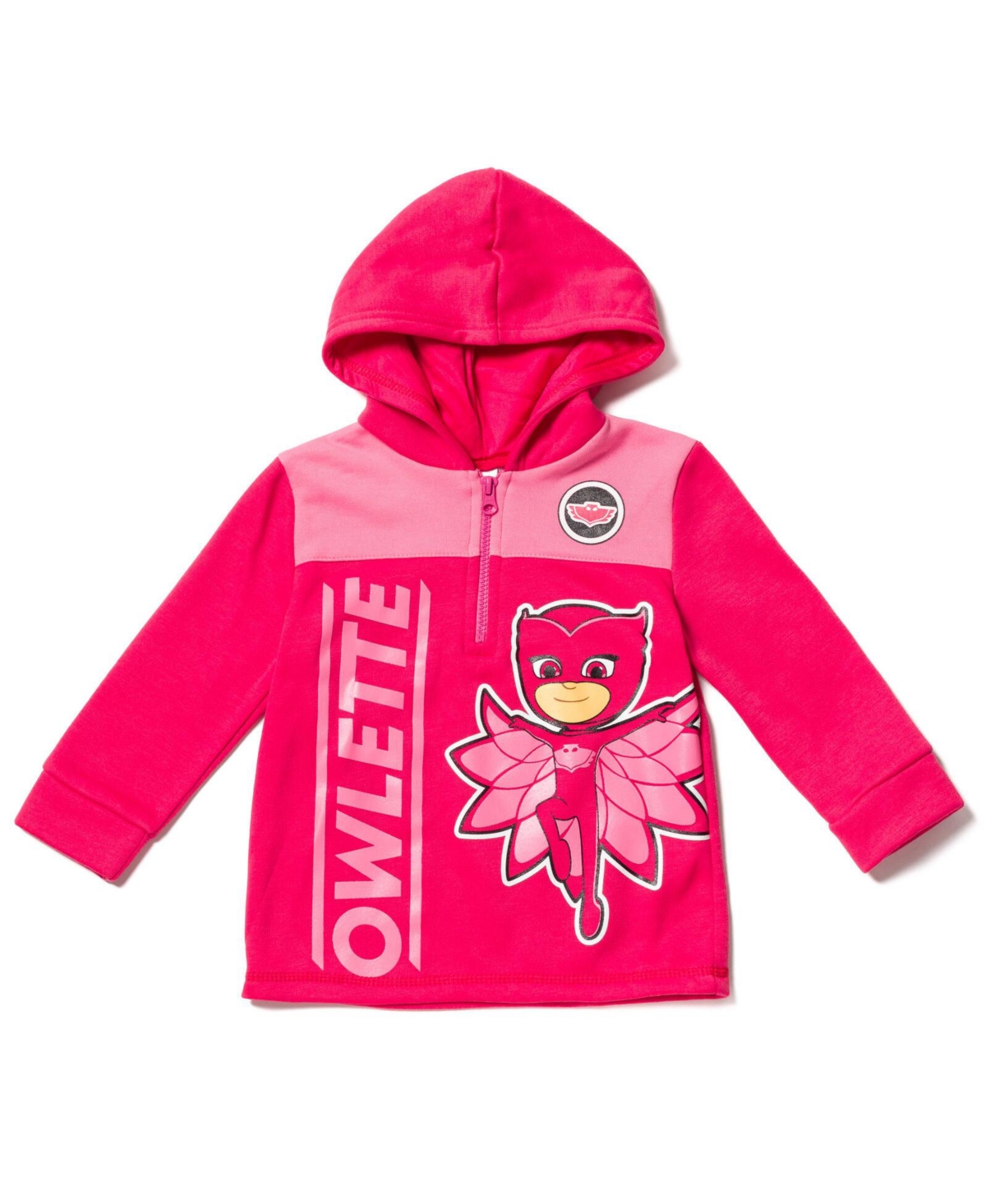 Click here for Pj Masks Toddler Girls Fleece Half Zip Hoodie - Pi... prices