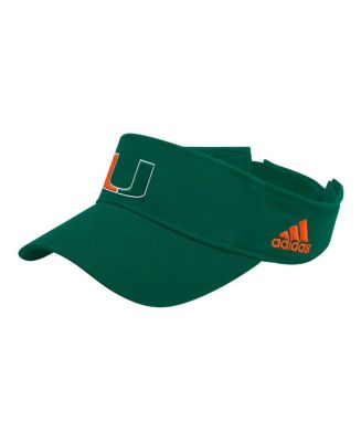 Adidas Men's Green Miami Hurricanes Locker Room Team Adjustable Visor ...