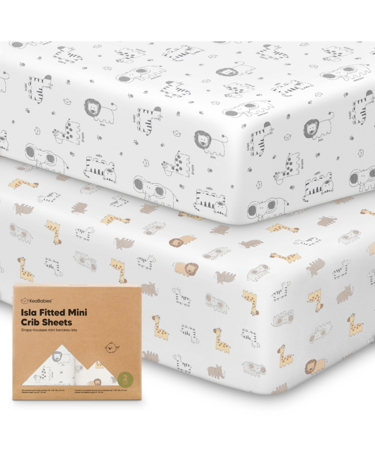 Click here for KeaBabies 2-Pack Mini Crib Sheets  Pack and Play S... prices