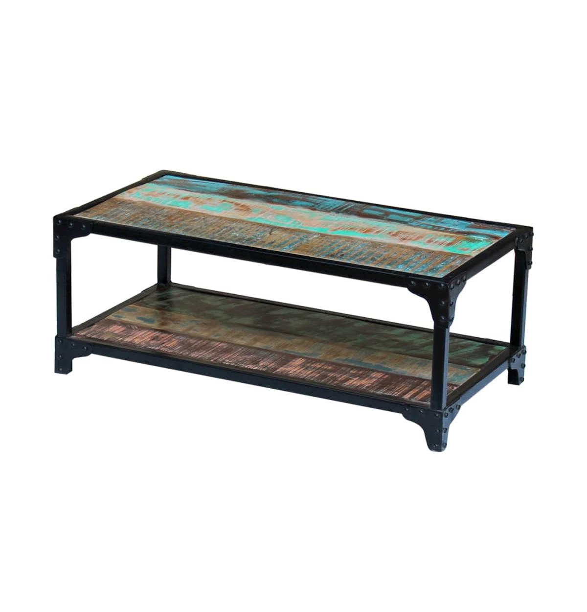 Click here for vidaXL Coffee Table Solid Reclaimed Wood - Open mi... prices
