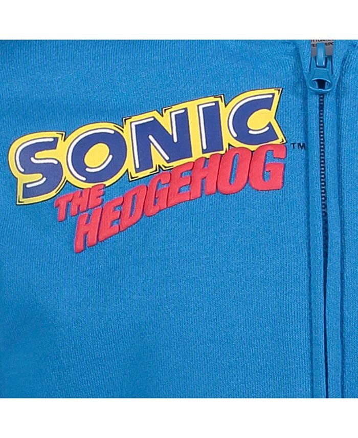 Sega Sonic the Hedgehog Shadow Knuckles Fleece Zip Up Hoodie Toddler ...
