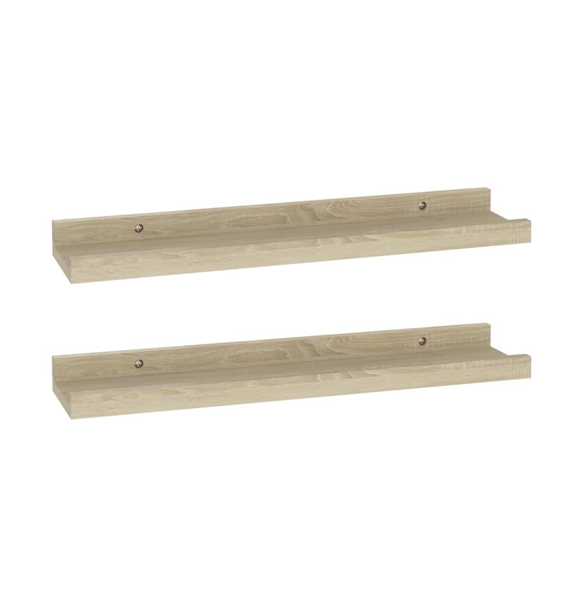 Click here for vidaXL Wall Shelves 2 pcs Sonoma Oak 15.7x3.5x1.2... prices