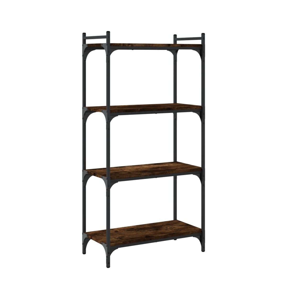 Click here for Bookcase 4-Tier Smoked Oak 23.6x11.8x47.2 Engineer... prices
