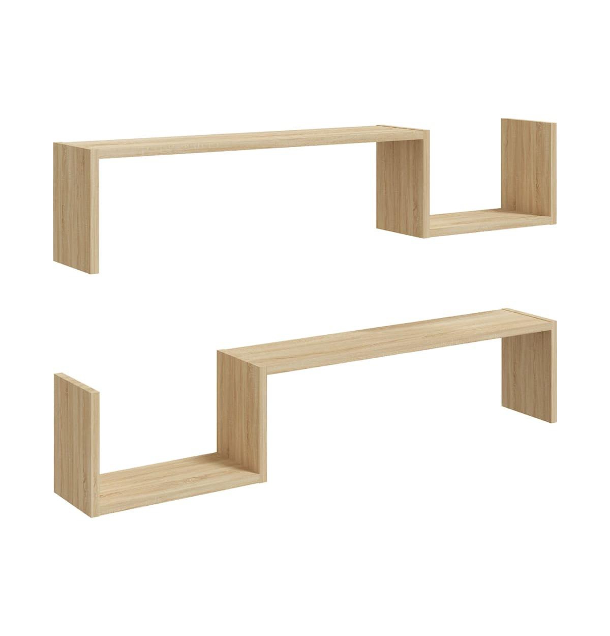 Click here for vidaXL Wall Shelves 2 pcs Sonoma Oak 39.4x5.9x7.9... prices