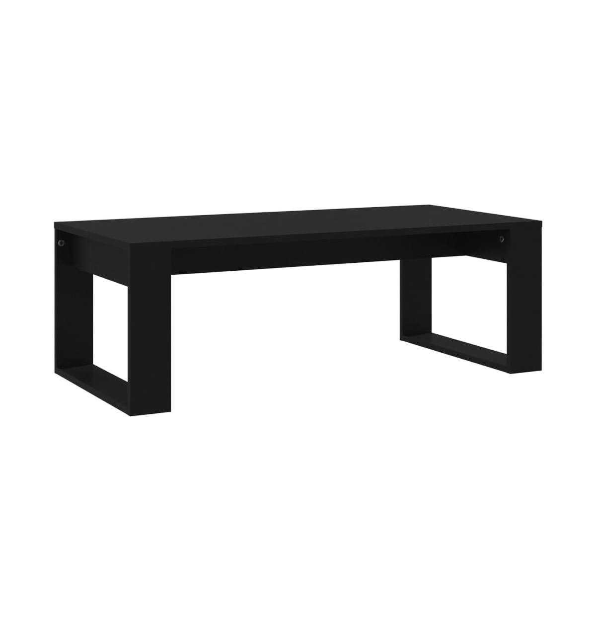 Click here for vidaXL Coffee Table Black 40.2x19.7x13.8 Engineere... prices