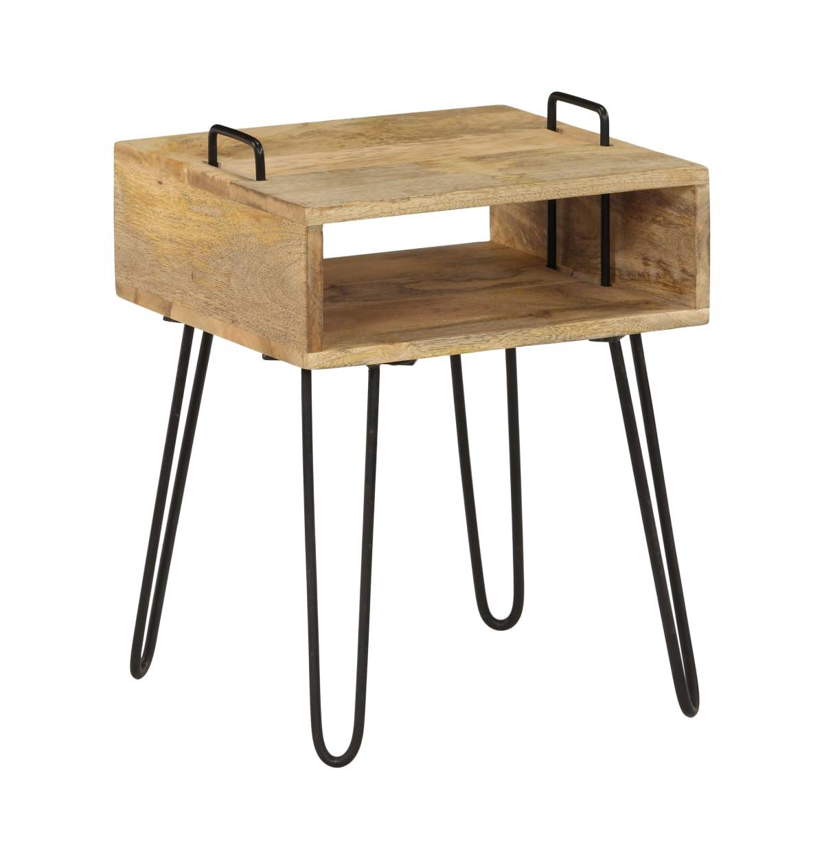 Click here for vidaXL Bedside Table Solid Mango Wood 15.7x13.4x18... prices