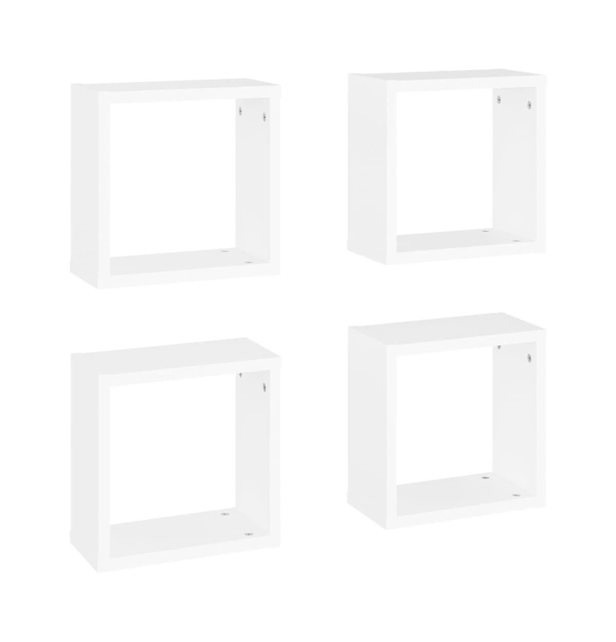 Click here for vidaXL Wall Cube Shelves 4 pcs White 11.8x5.9x11.8... prices