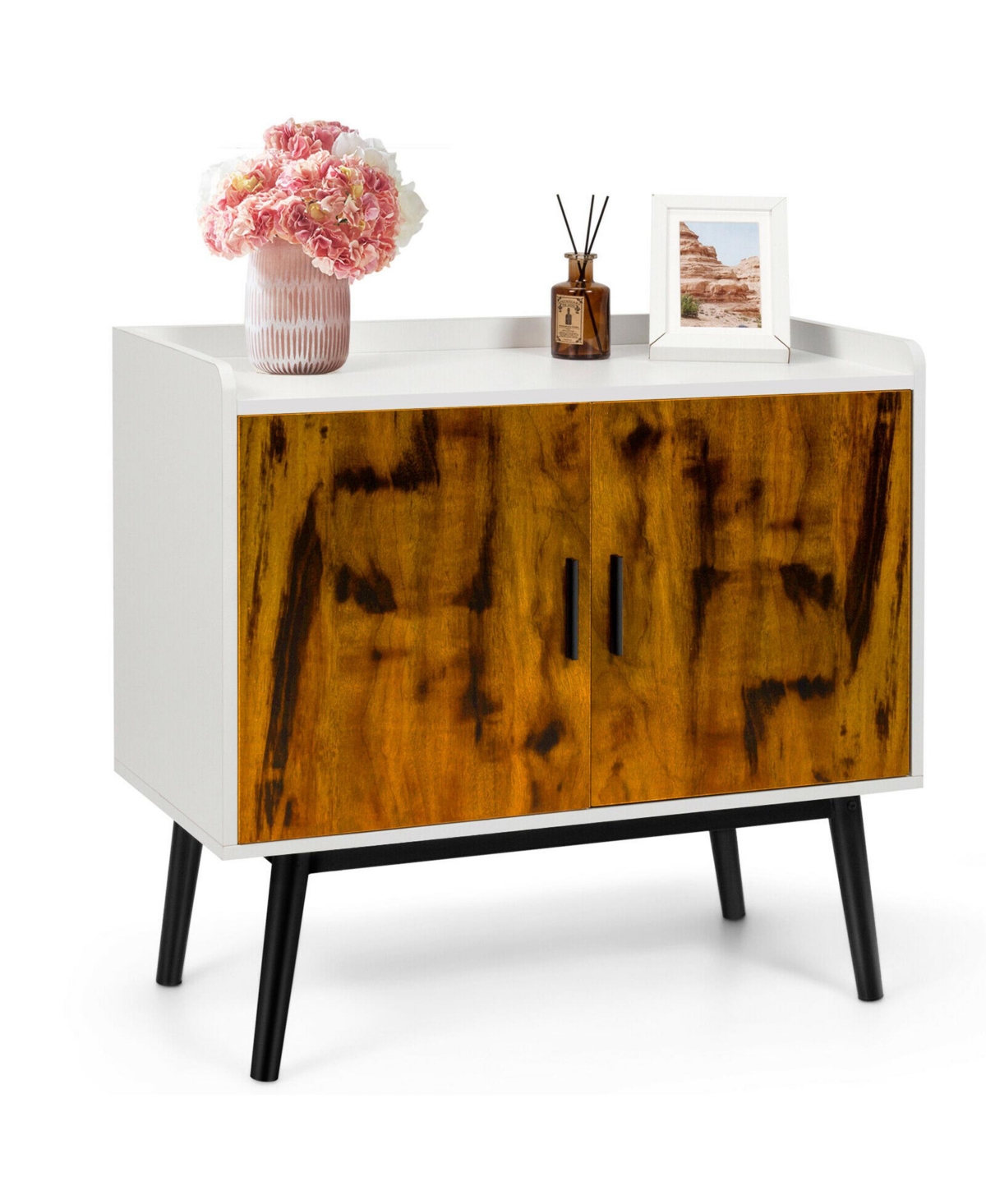 Click here for Gymax Sideboard Buffet Storage Cabinet w/2 Door Me... prices