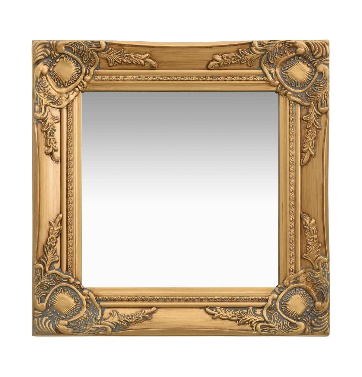 Click here for vidaXL Wall Mirror Baroque Style 15.7x15.7 Gold -... prices