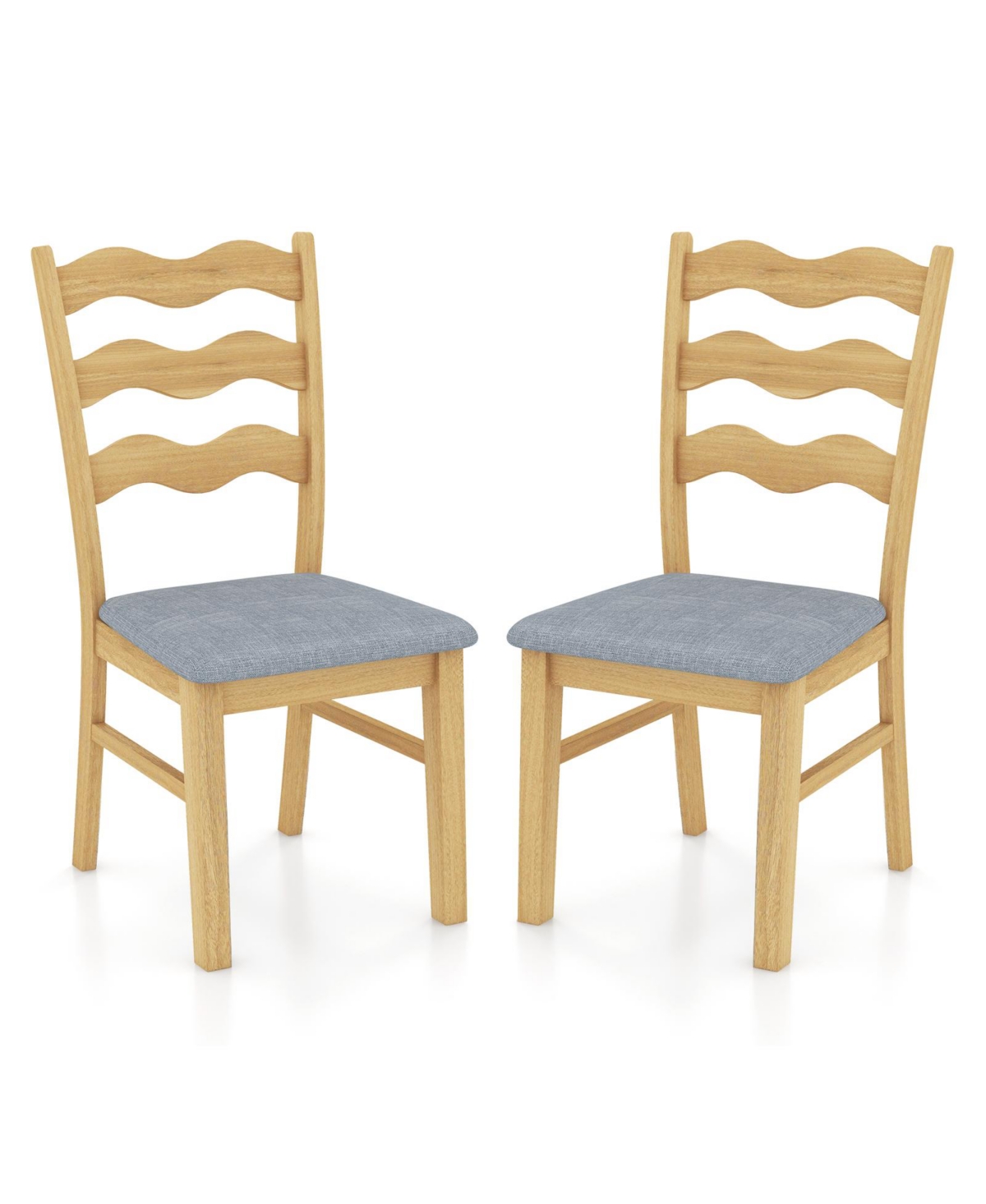 Click here for Dining Chair Set of 2 Linen Fabric Upholstered Kit... prices