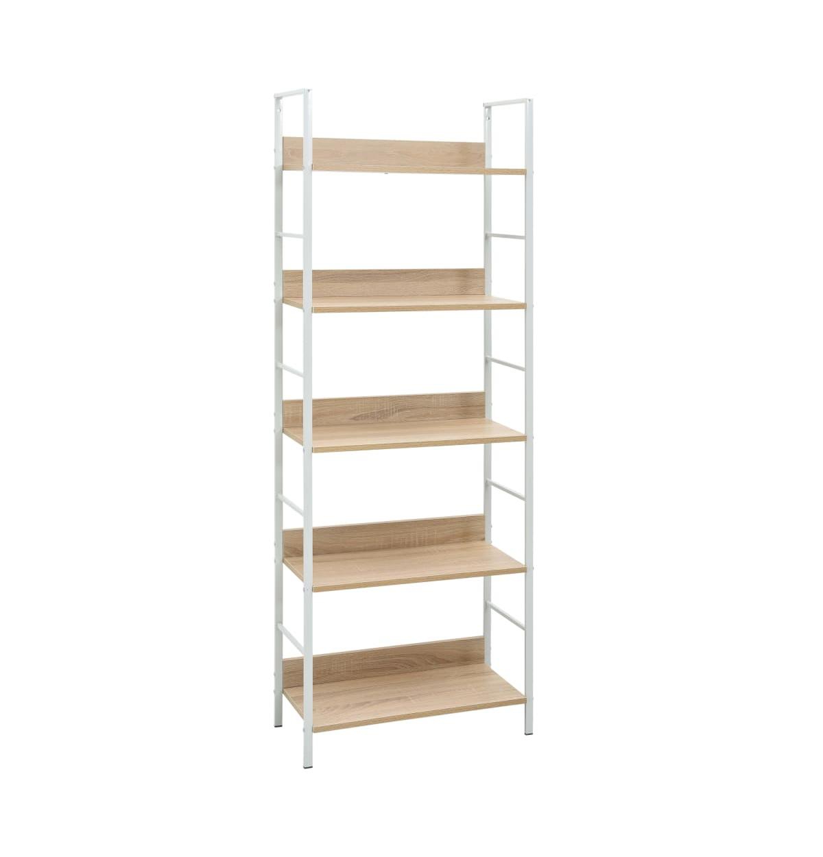 Click here for 5-Layer Book Shelf Oak 23.6x10.9x62.4 Engineered W... prices