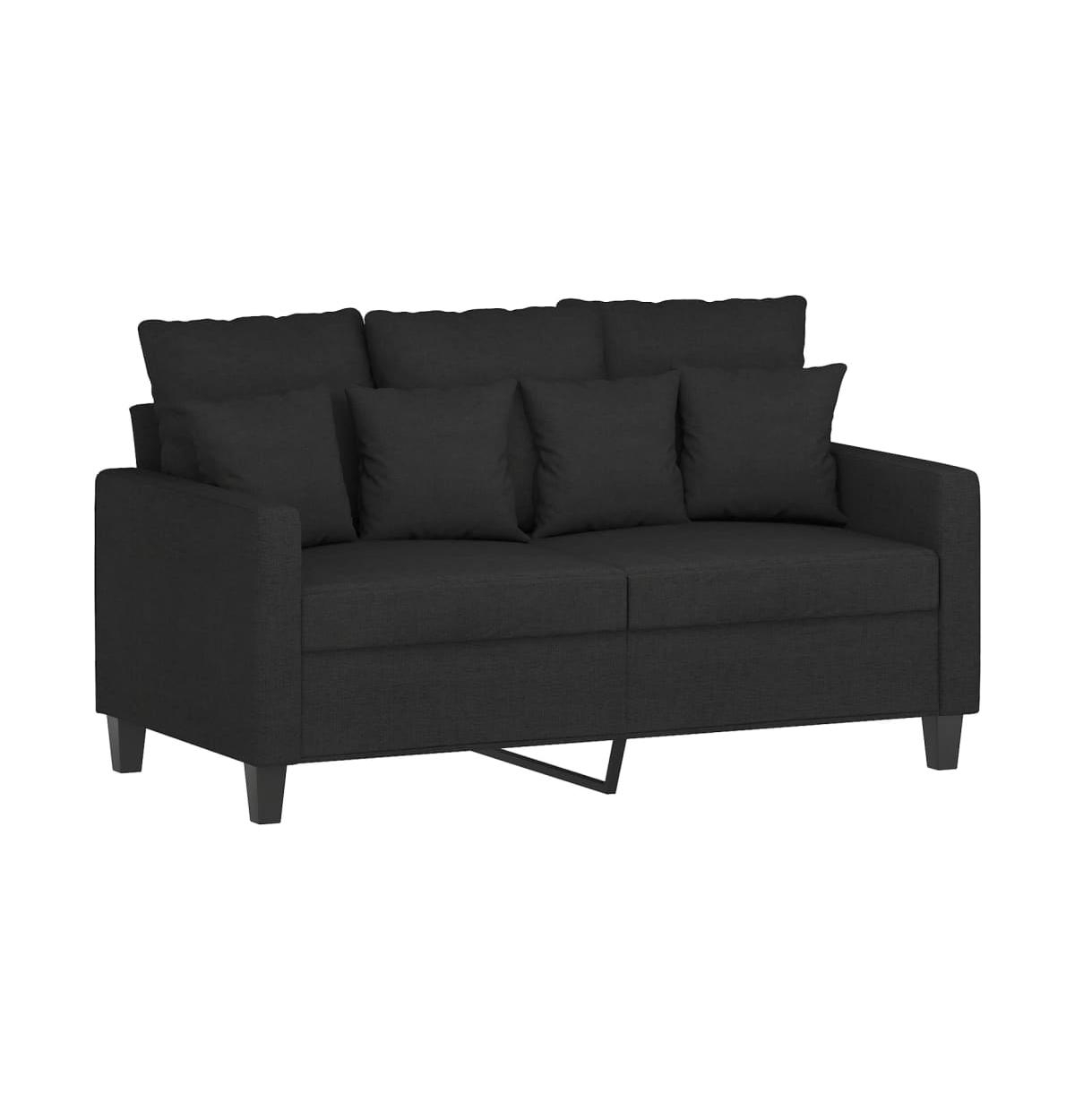 Click here for vidaXL 2-Seater Sofa Black 47.2 Fabric - Black prices