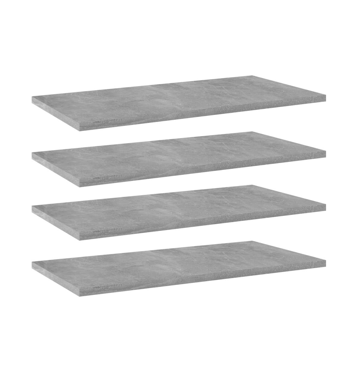 Click here for vidaXL Bookshelf Boards 4 pcs Concrete Gray 23.6x1... prices