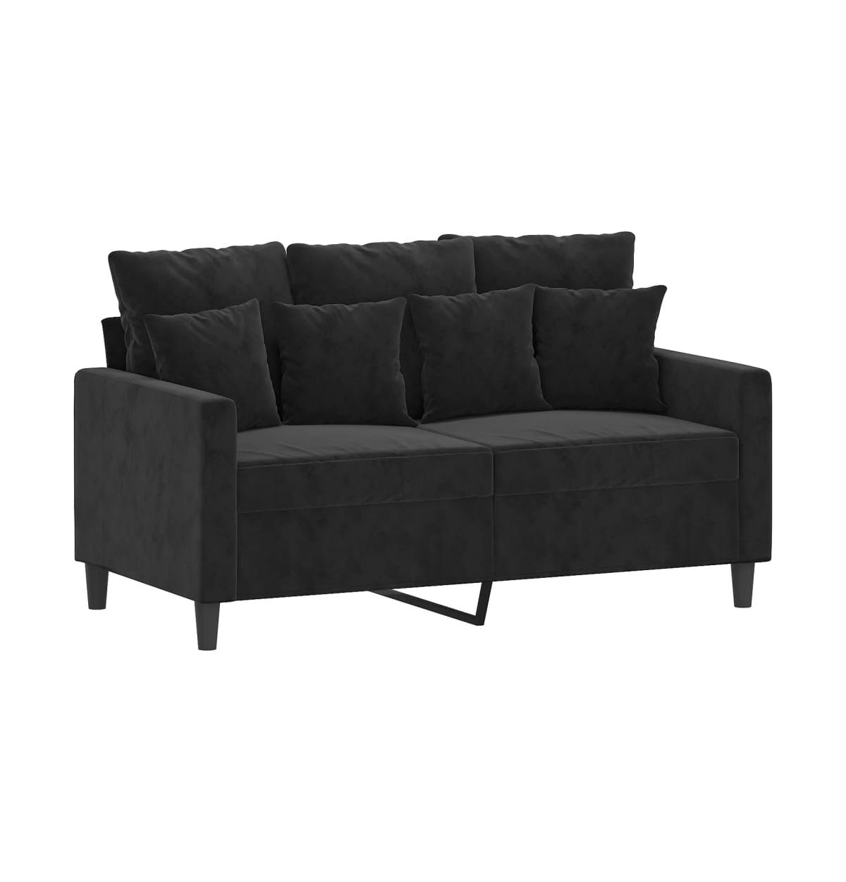 Click here for vidaXL 2-Seater Sofa Black 47.2 Velvet - Black prices