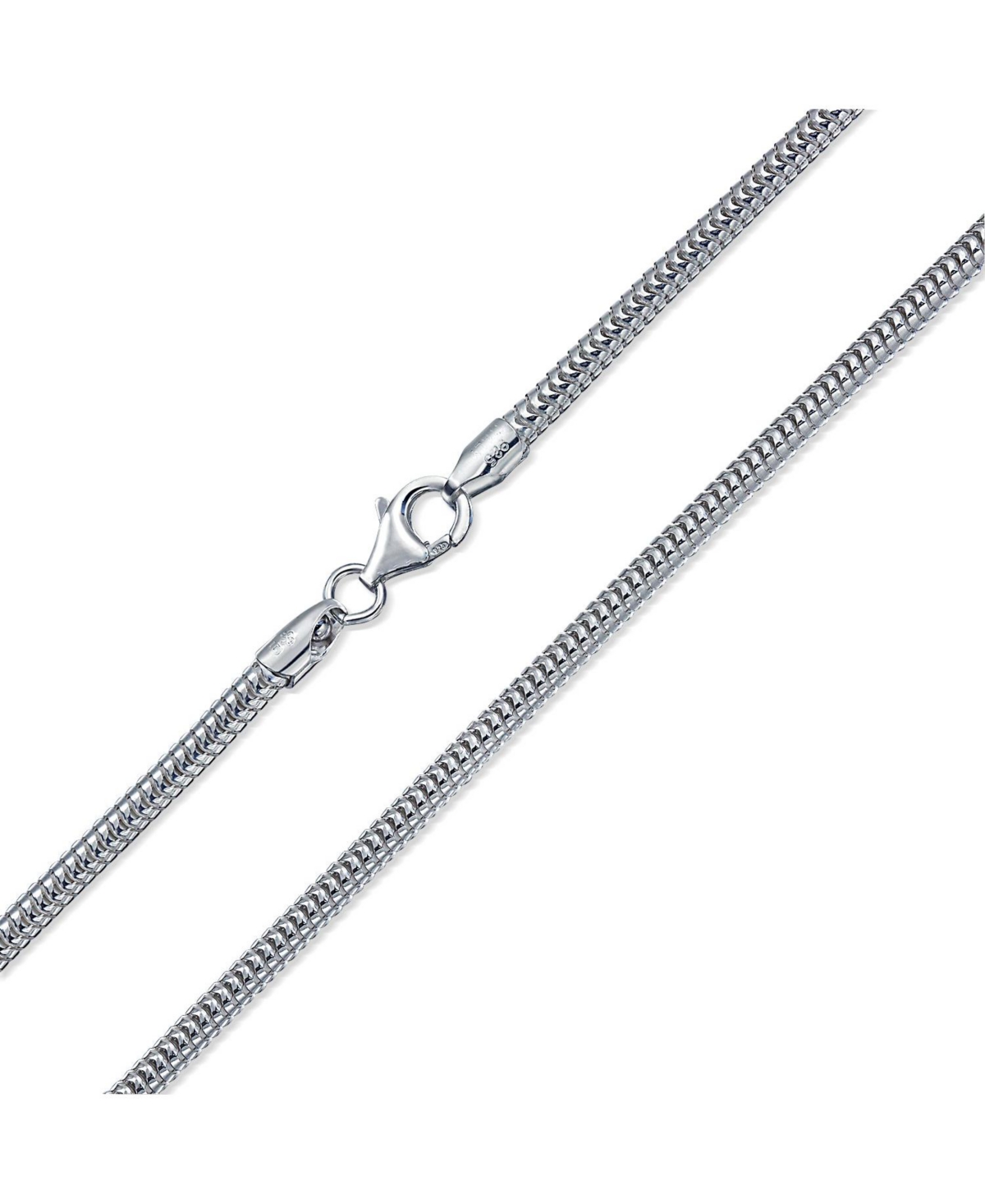 Click here for Bling Jewelry 3MM Sterling Silver Snake Chain Neck... prices