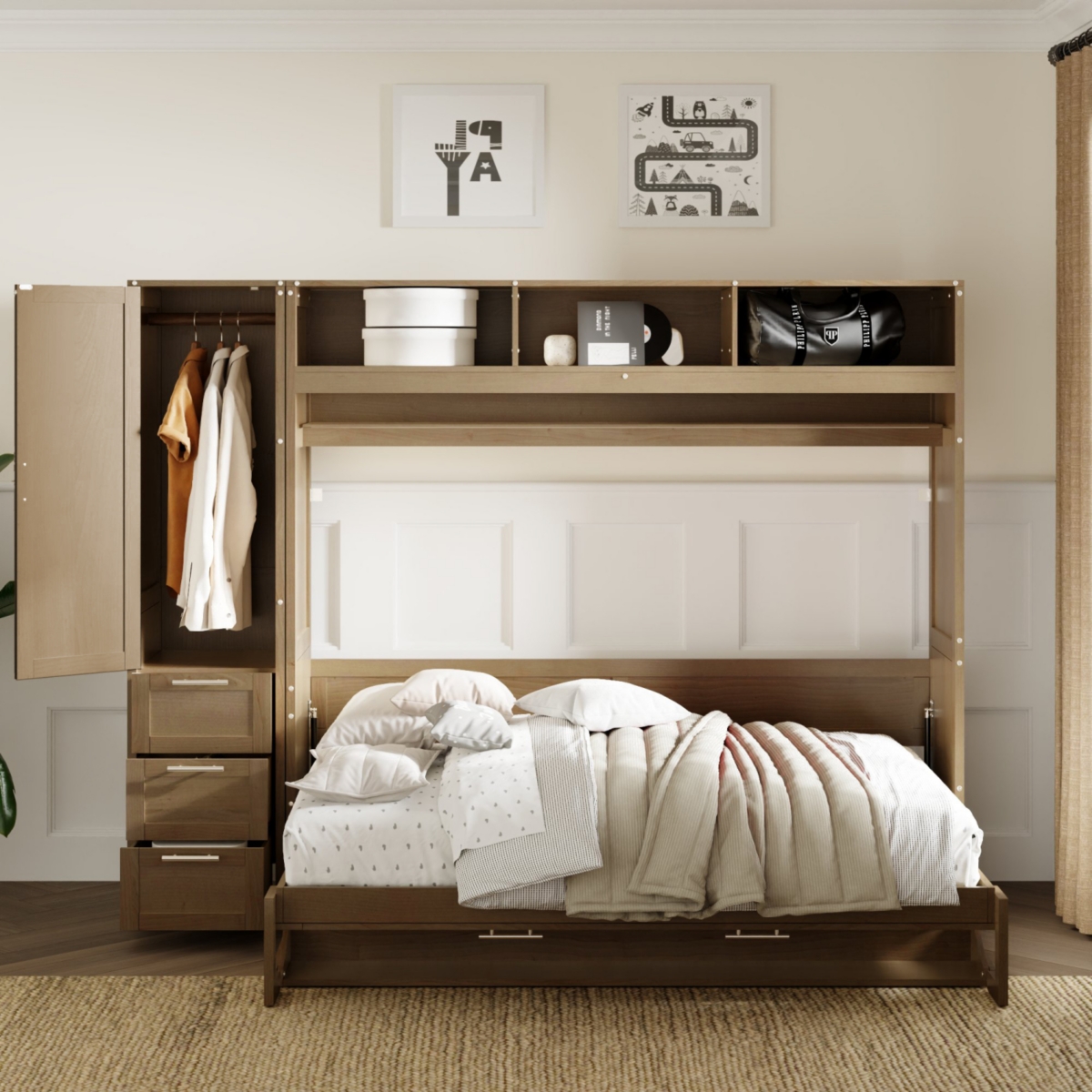 Click here for Streamdale Furniture Antique Grey Murphy Bed with... prices