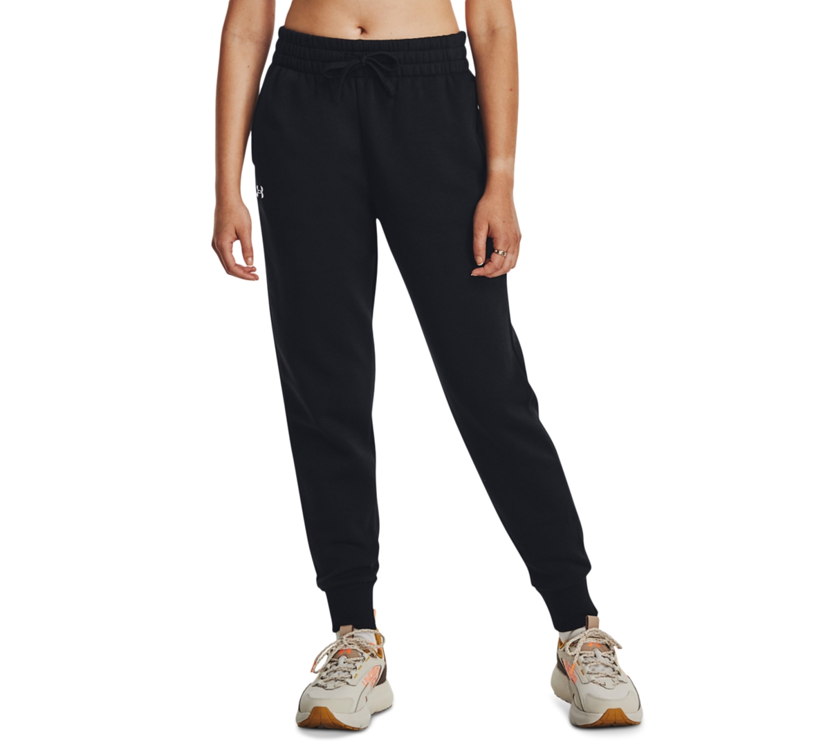 Click here for Under Armour Womens Rival Fleece Joggers - Black /... prices