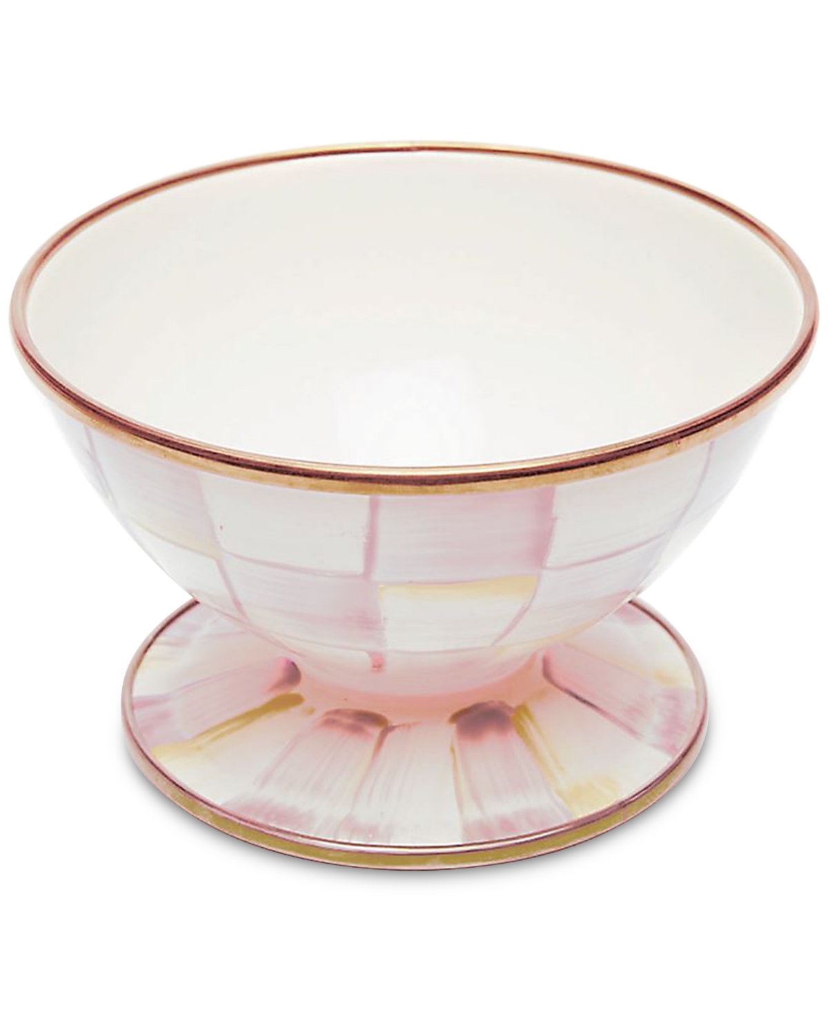 Click here for MacKenzie-Childs Rosy Check Ice Cream Dish prices