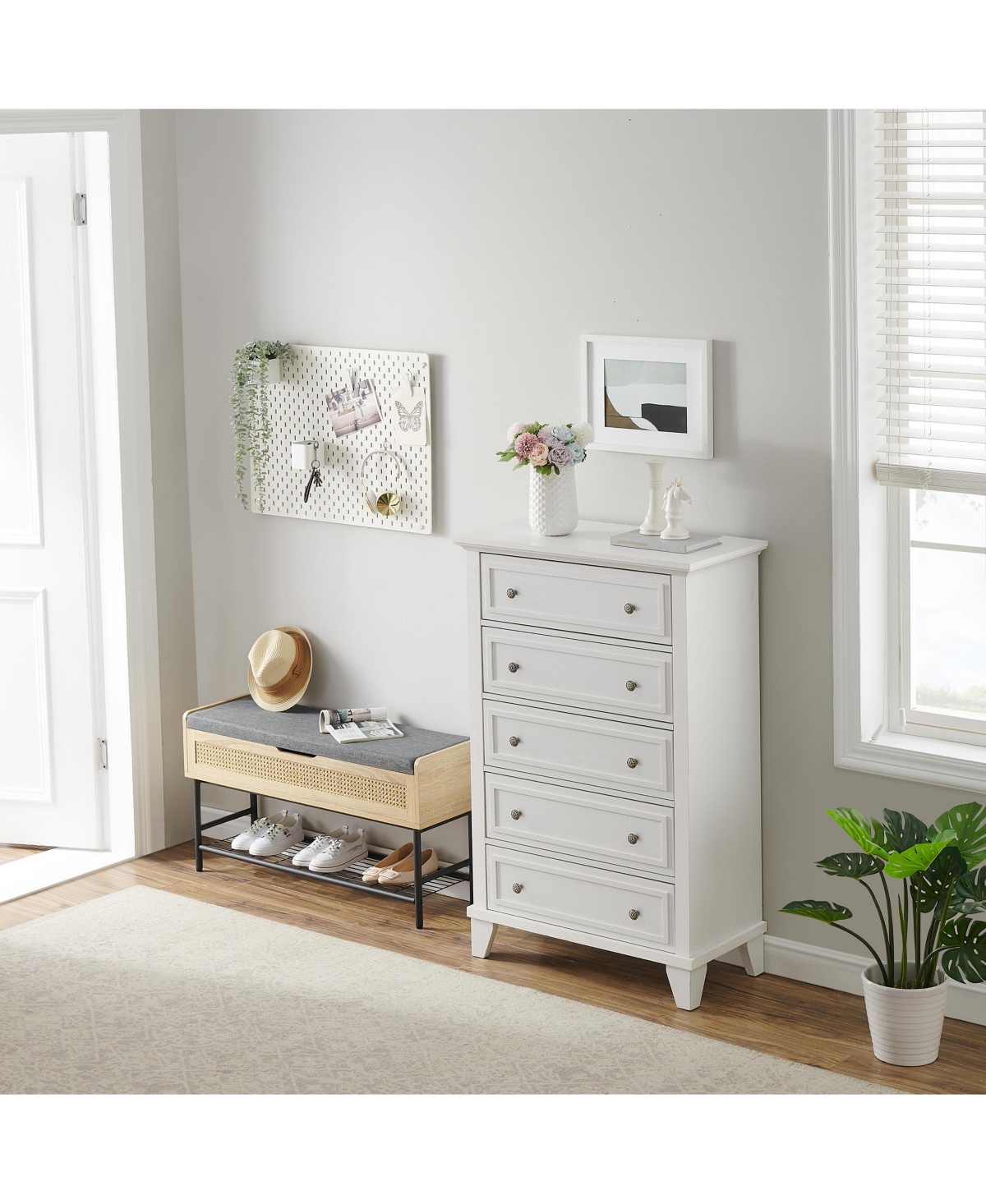 Click here for gaomon 5 Drawers Dresser Storage Dresser with Meta... prices