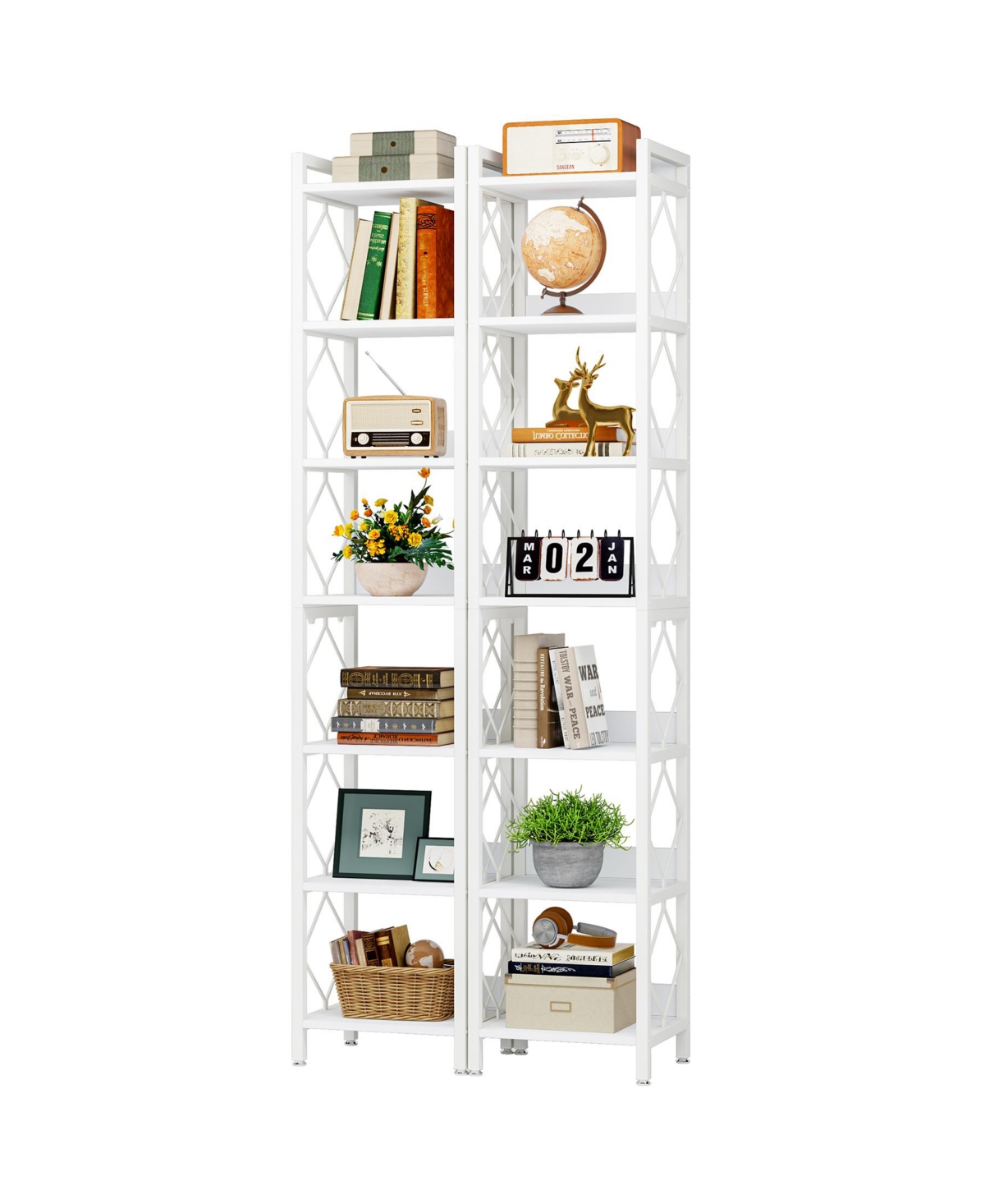 Click here for Tribesigns 78.7 Inch Extra Tall Narrow Bookshelf... prices