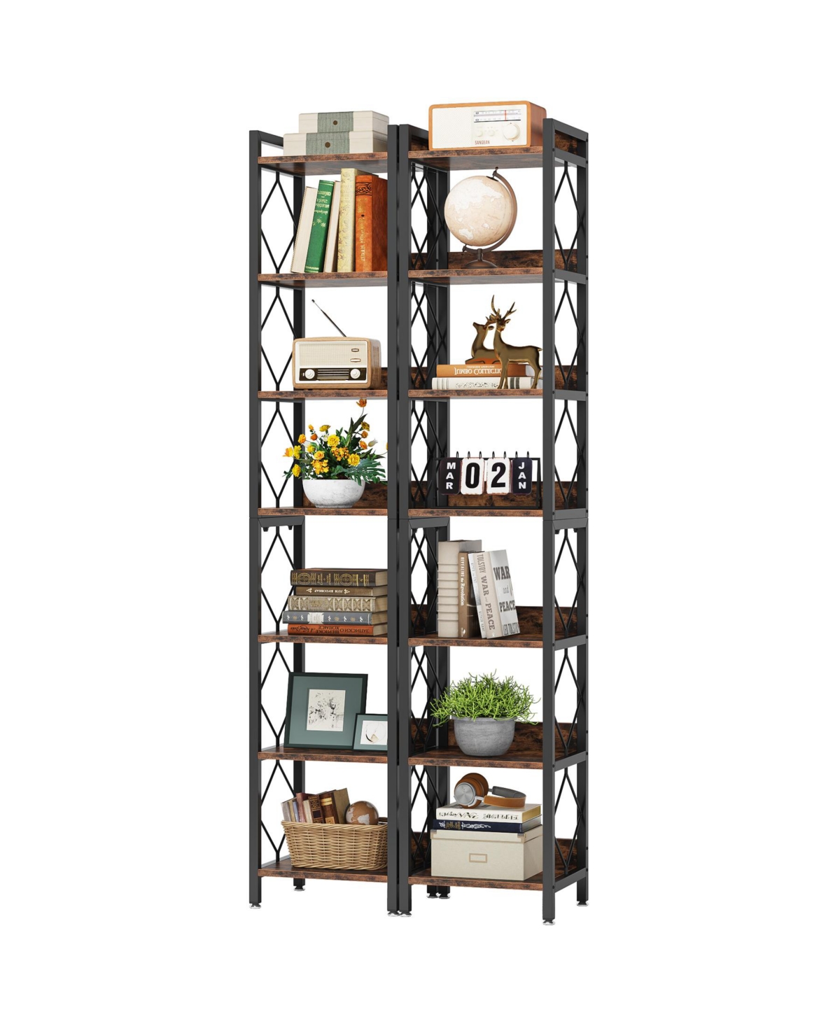 Click here for Tribesigns 78.7 Inch Extra Tall Narrow Bookshelf... prices