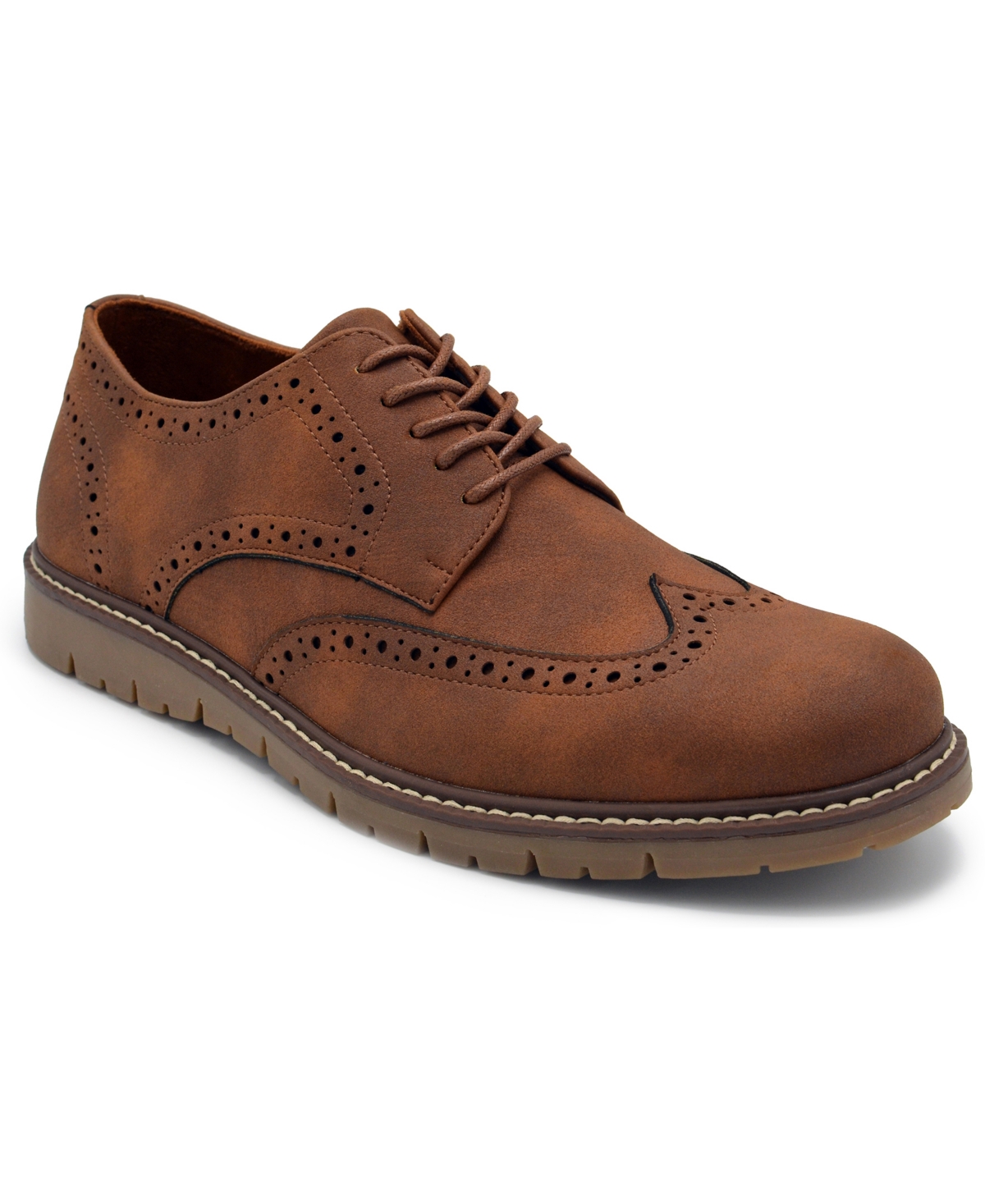 Click here for Aston Marc Mens Manti Wingtip Oxford Shoe - Tan prices