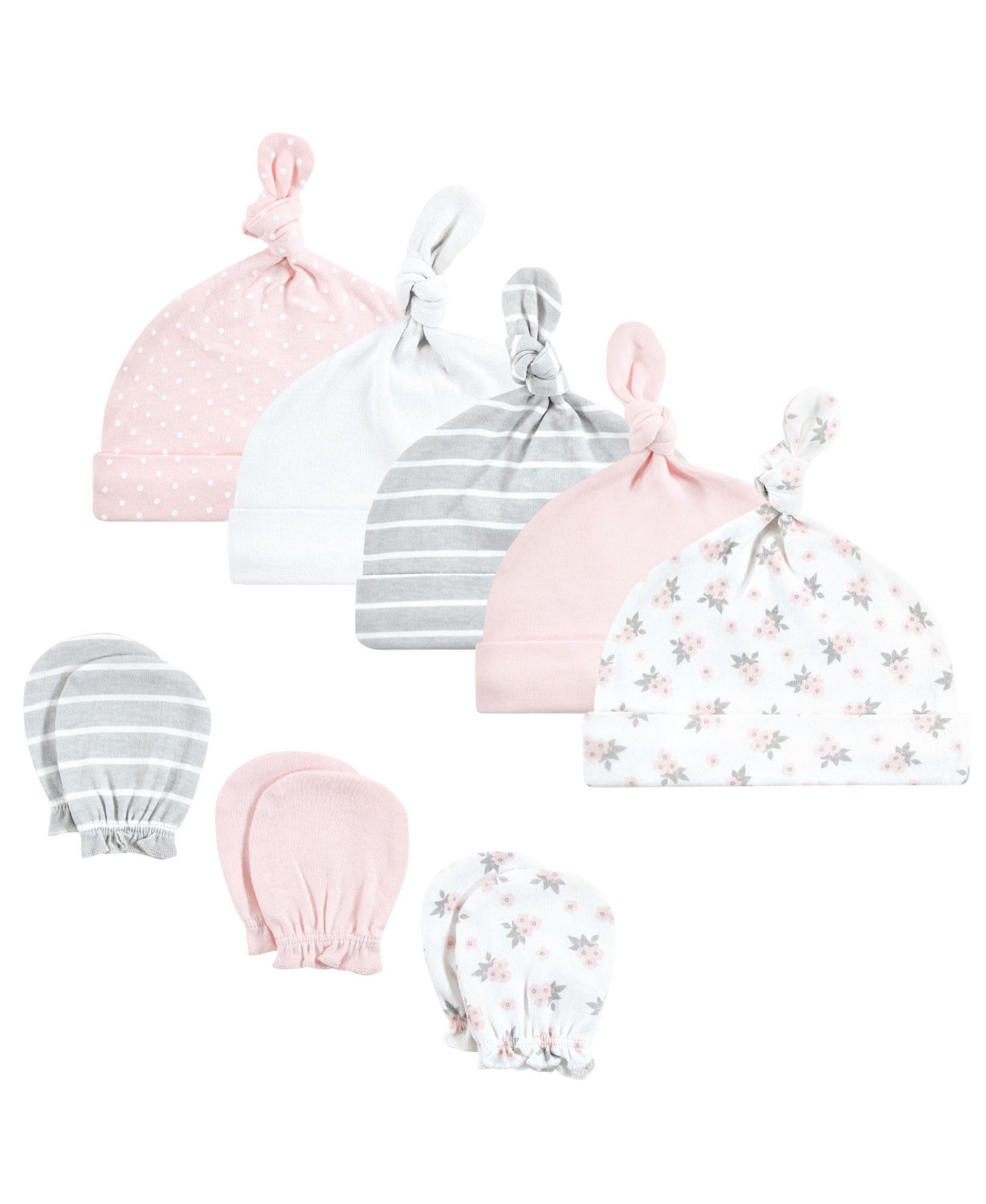 Click here for Hudson Baby Baby Girls Hudson 8Pk Knotted Cap/Scra... prices
