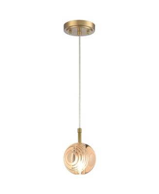 MOOSE Modern Gold Round Crystal Pendant Light Glass Globe Pendant ...