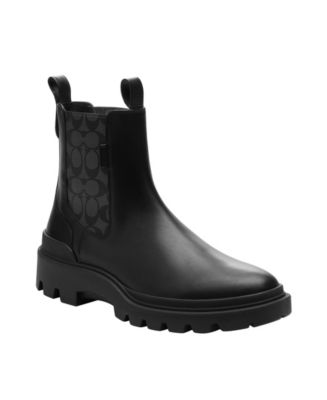 COACH Men's Colson Signature Pull On Boot - Macy's