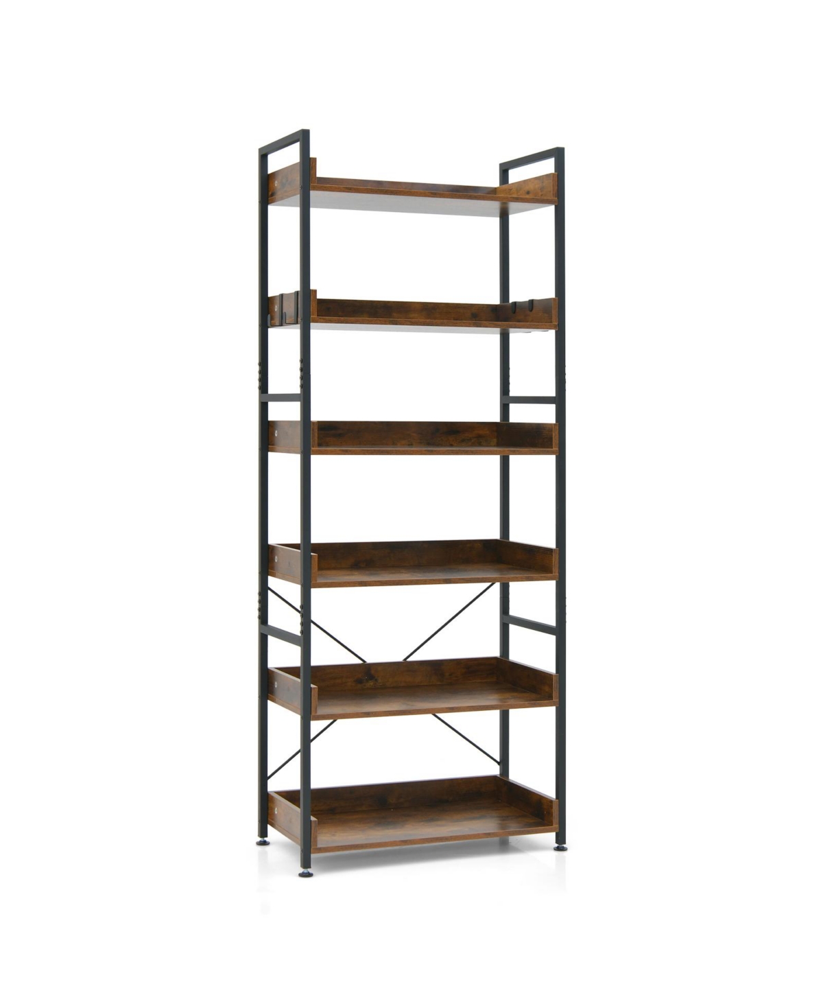 Click here for Skonyon 6-Tier Tall Industrial Bookcase with Open... prices