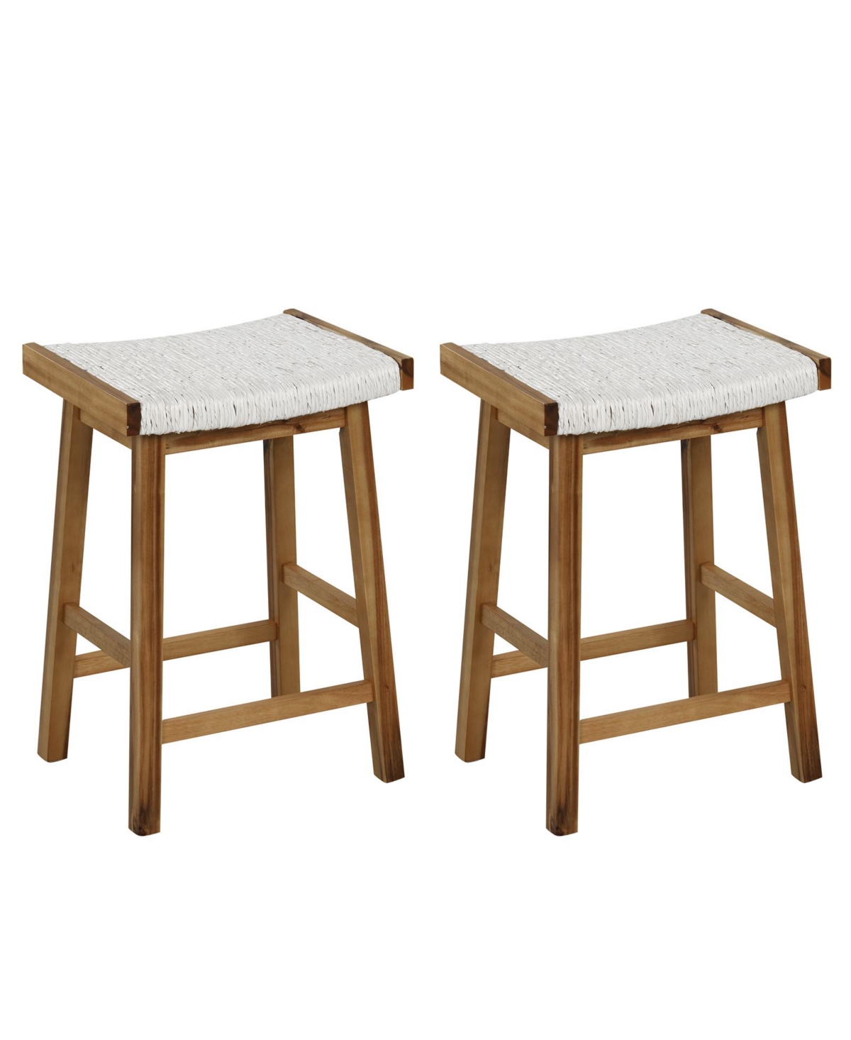 Click here for Sugift Set of 2 25.5 Inch Dining Bar Stool with Se... prices