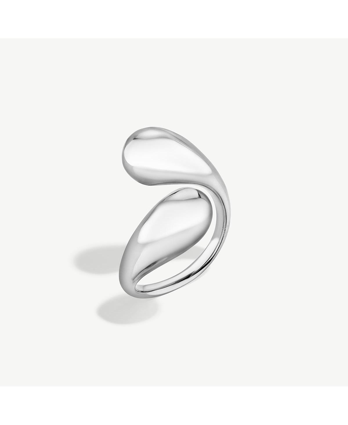 Soko Twisted Dash Ring - Chrome plated | Smart Closet