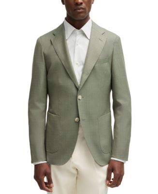 BOSS by Hugo Boss Men's Micro-Patterned Slim-Fit Jacket - Macy's
