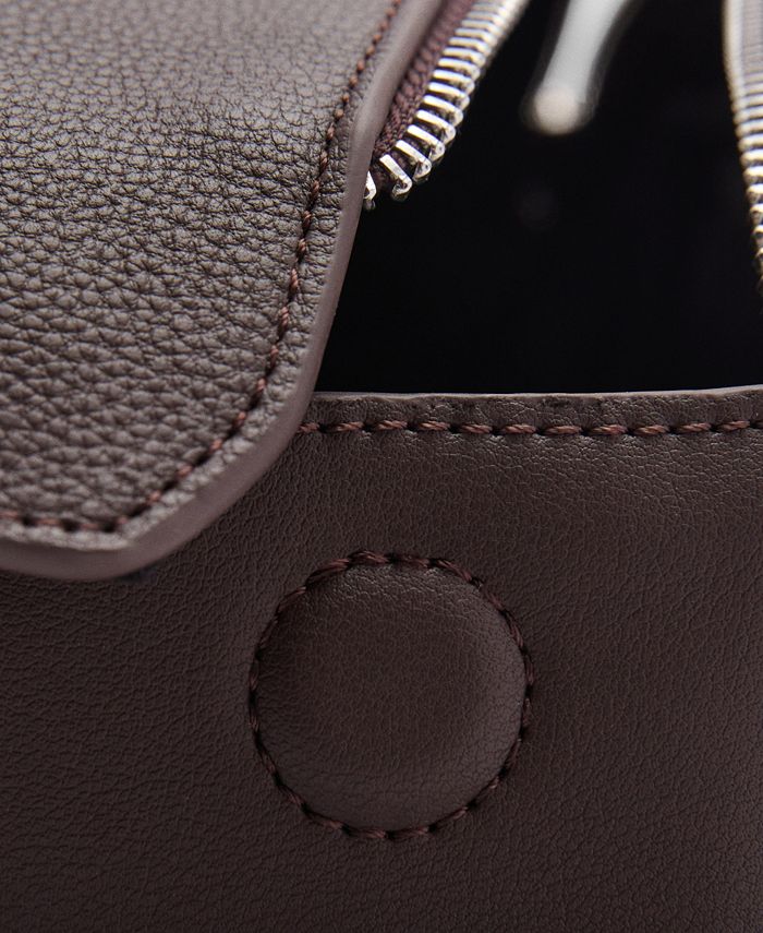 MANGO Men's Zipped Pebbled Cosmetic Bag - Macy's