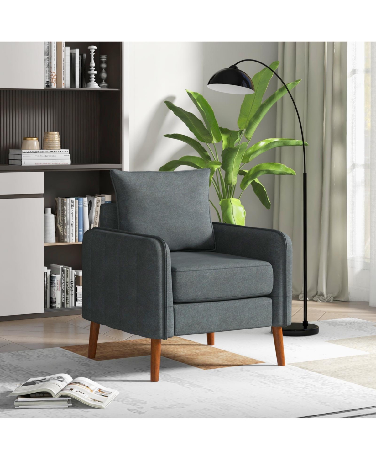 Click here for Sugift Fabric Upholstered Sofa Chair with Removabl... prices
