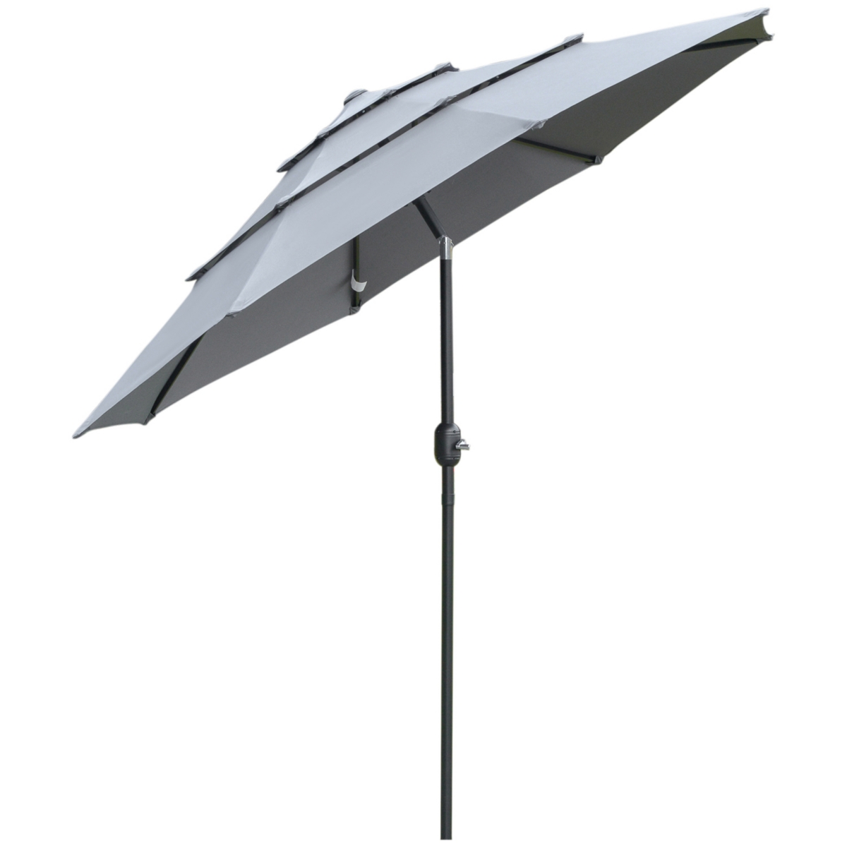 Click here for 9FT 3-Tier Patio Market Umbrella with Tilt - Dark... prices