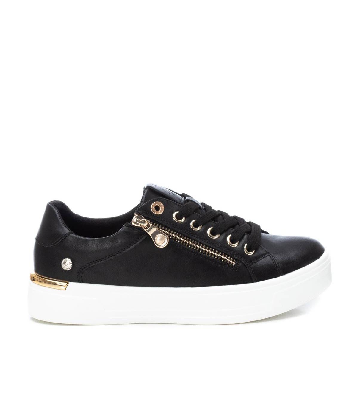 Click here for Womens Lace-Up Sneakers By Xti - Black prices