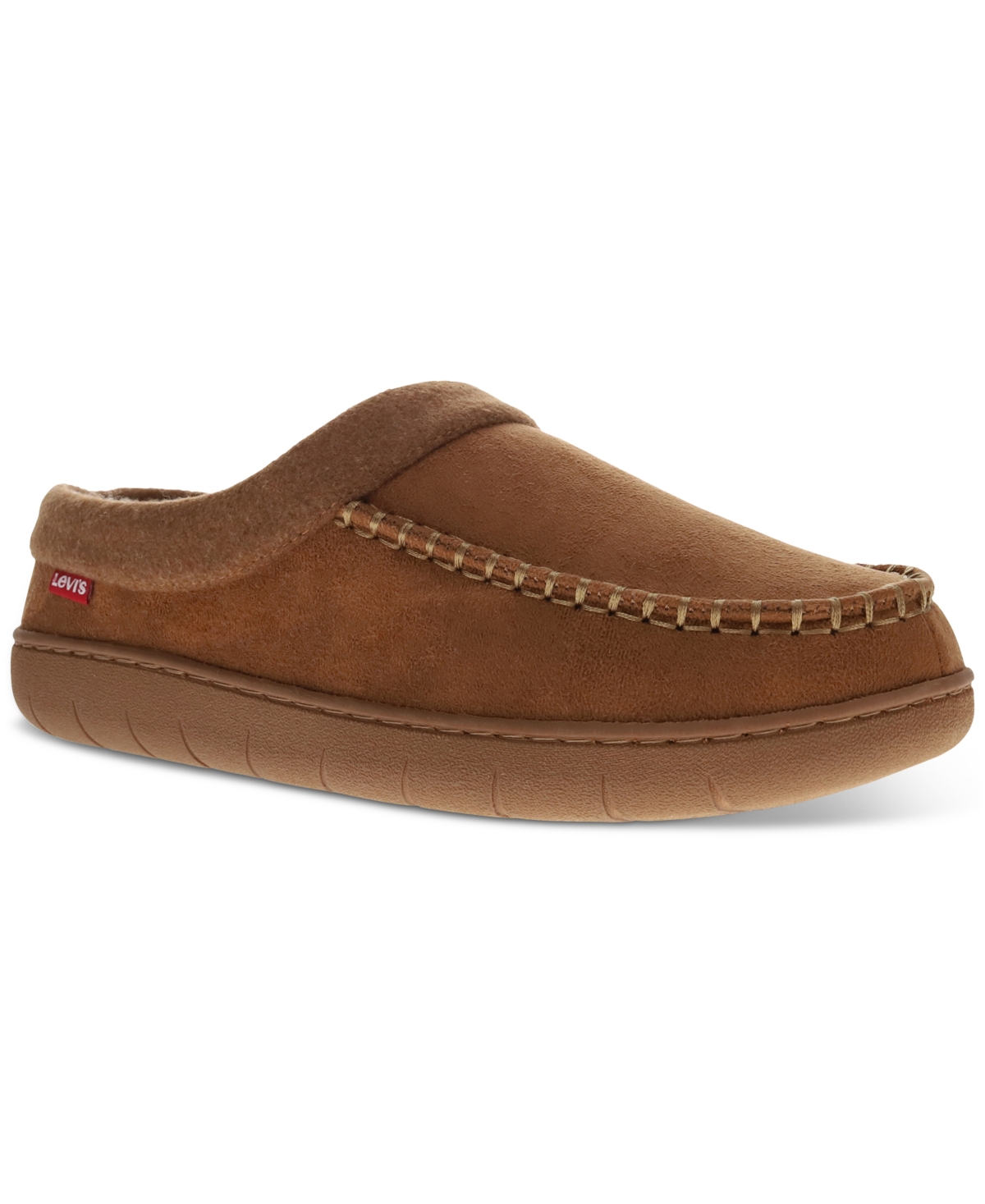 Click here for Levis Mens Victor Faux-Sherpa Slippers - Tan prices