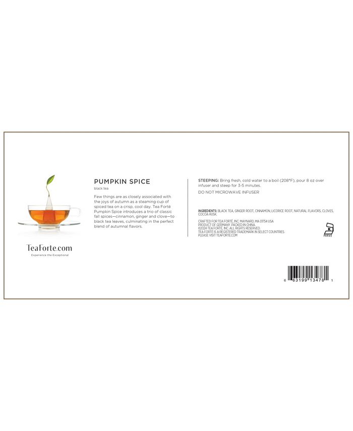 Tea Forte Pumpkin Spice Petite Presentation Boxes Set, 2 pcs - Macy's