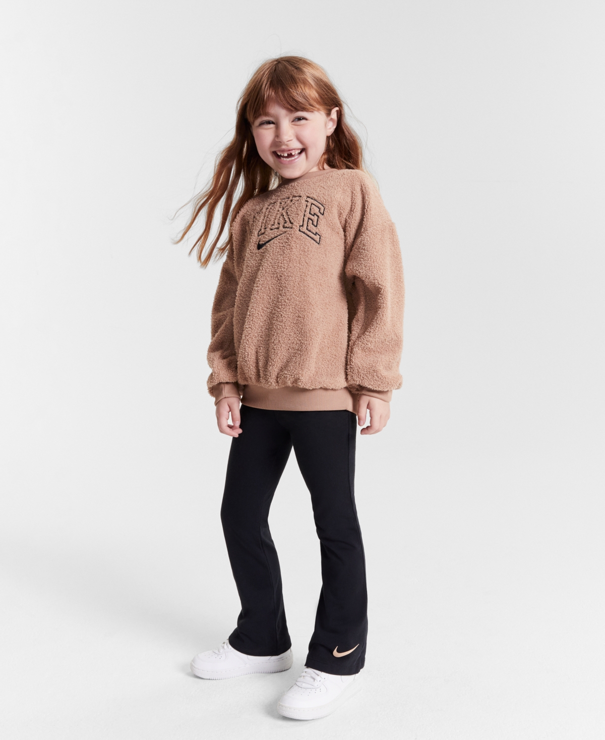Click here for Nike Little Girls Swoosh Spirit 2-Pc. Crewneck Swe... prices