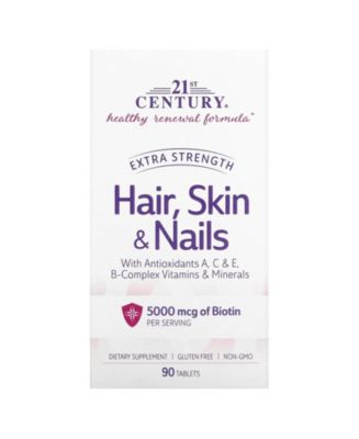 21st Century Extra Strength Hair Skin & Nails - 90 Tablets - Macy's
