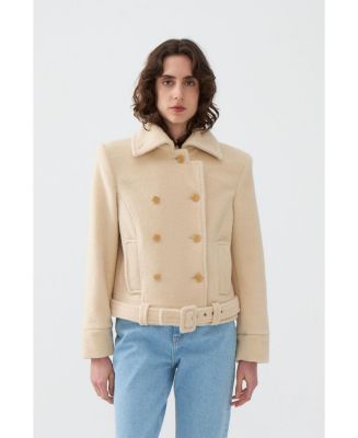 NOCTURNE Women's Shoulder Pad Short Coat - Macy's