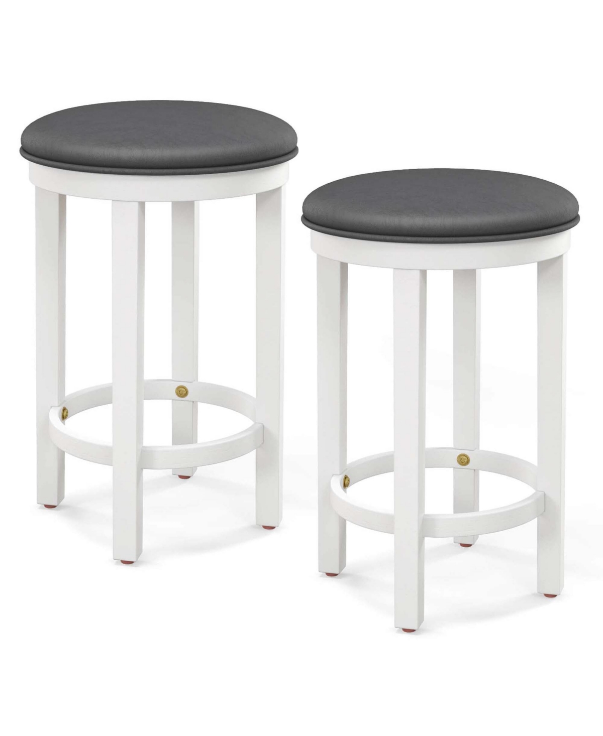 Click here for Bar Stools Set of 2 Counter Height Stools with Rou... prices