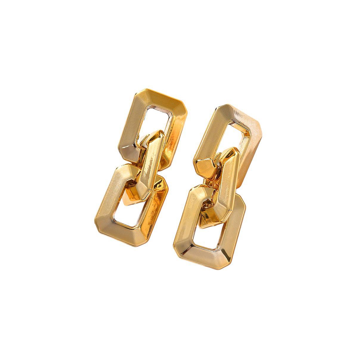 Click here for Sohi Womens Chainlink Drop Earrings - Gold prices
